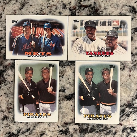 Topps | Other | 988 Topps Team Leaders Cards For Mets Yankees And ...